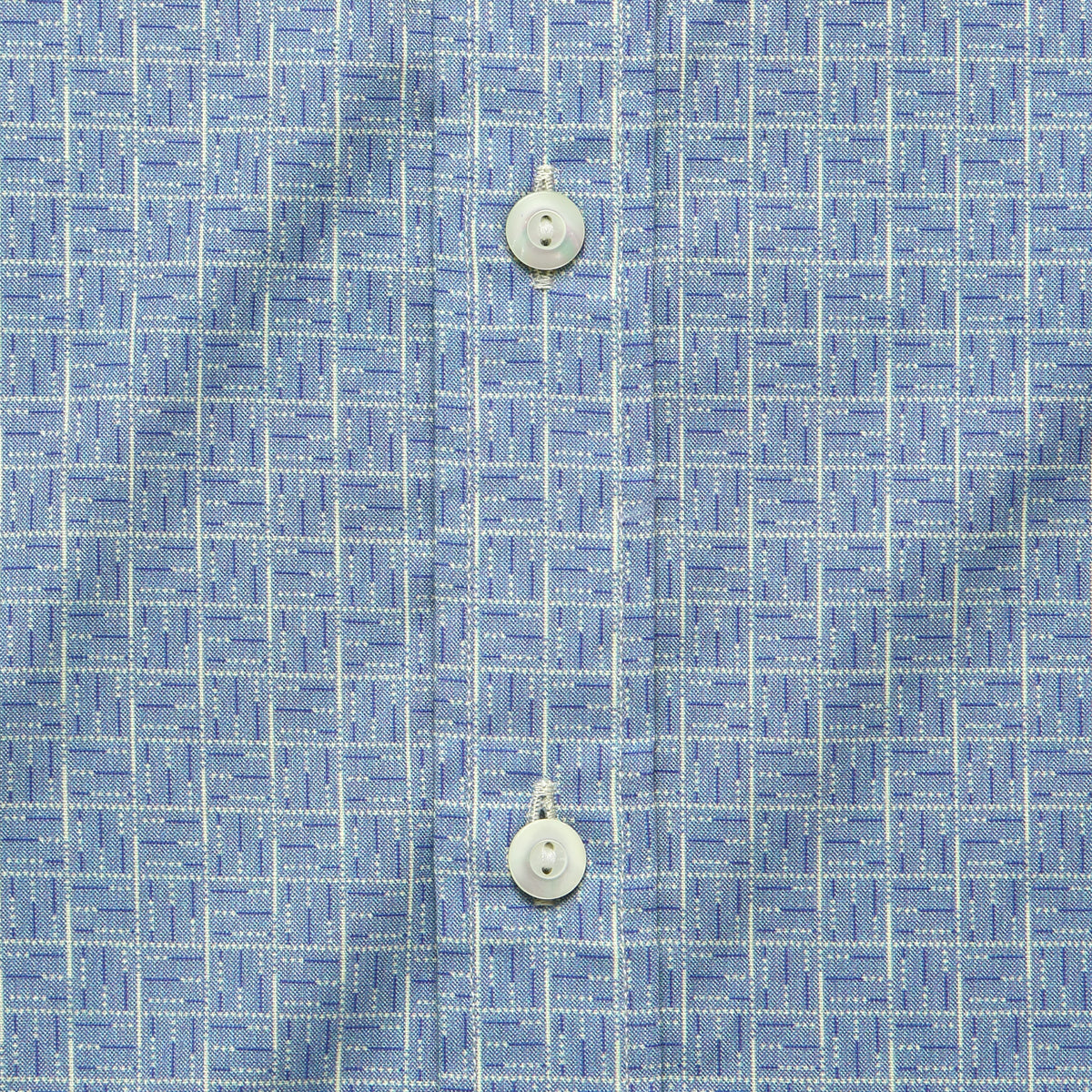 Eli Patterned Dress Shirt - Blue/Cream – STAG Provisions