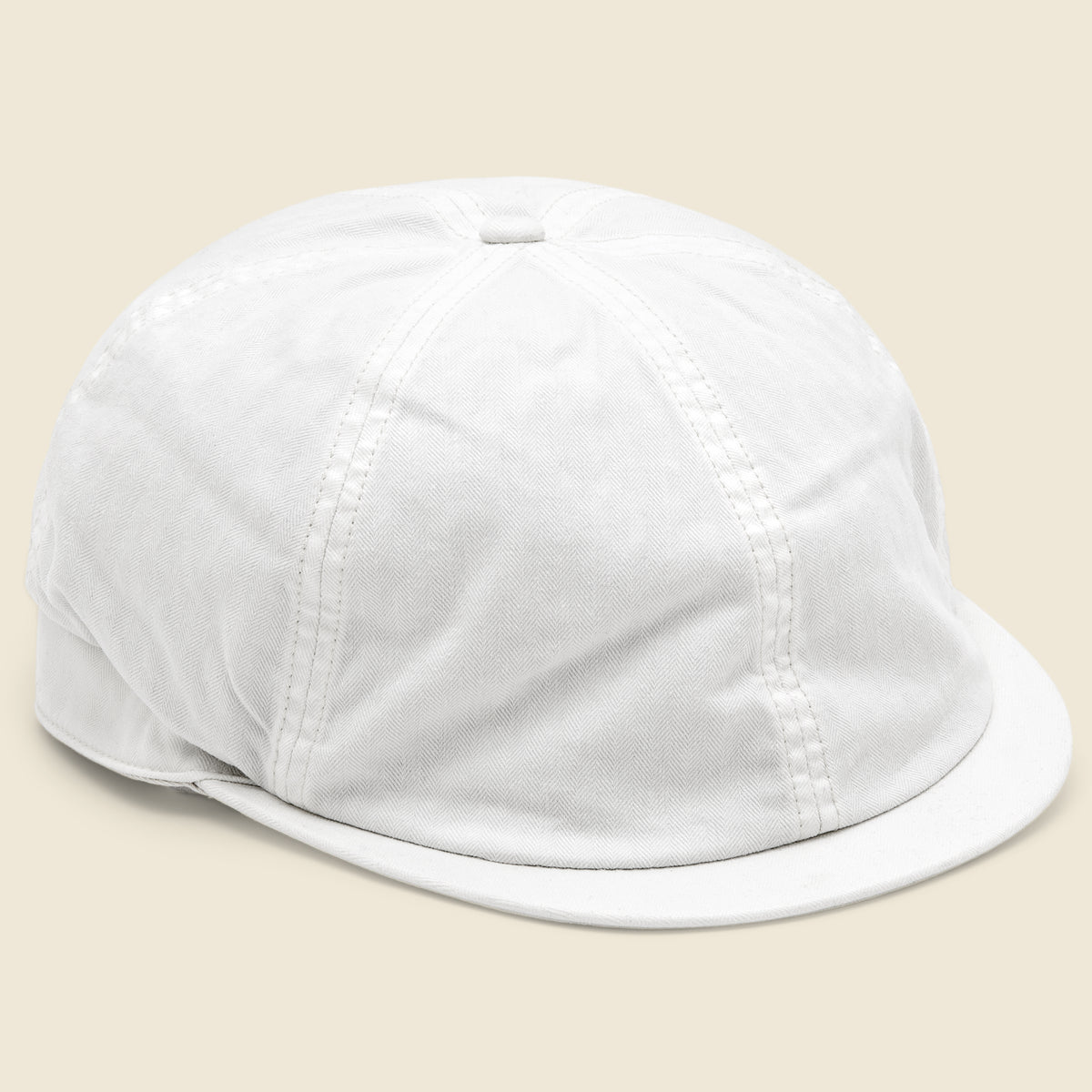 6 Panel Newsboy Cap - Antique White – STAG Provisions