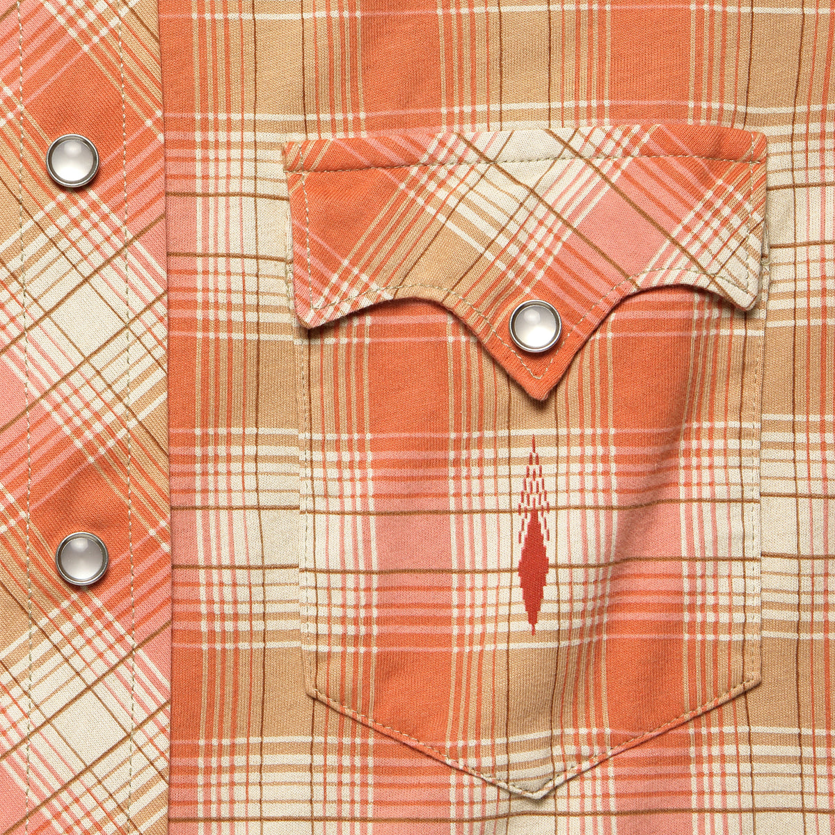 Plaid Jersey Western Shirt - Copper – STAG Provisions