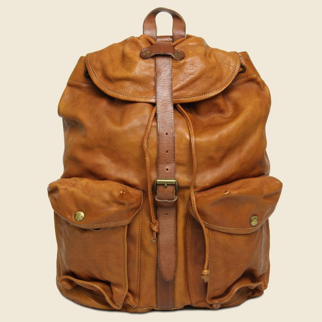 Vintage Leather Rucksack - Tan – STAG Provisions