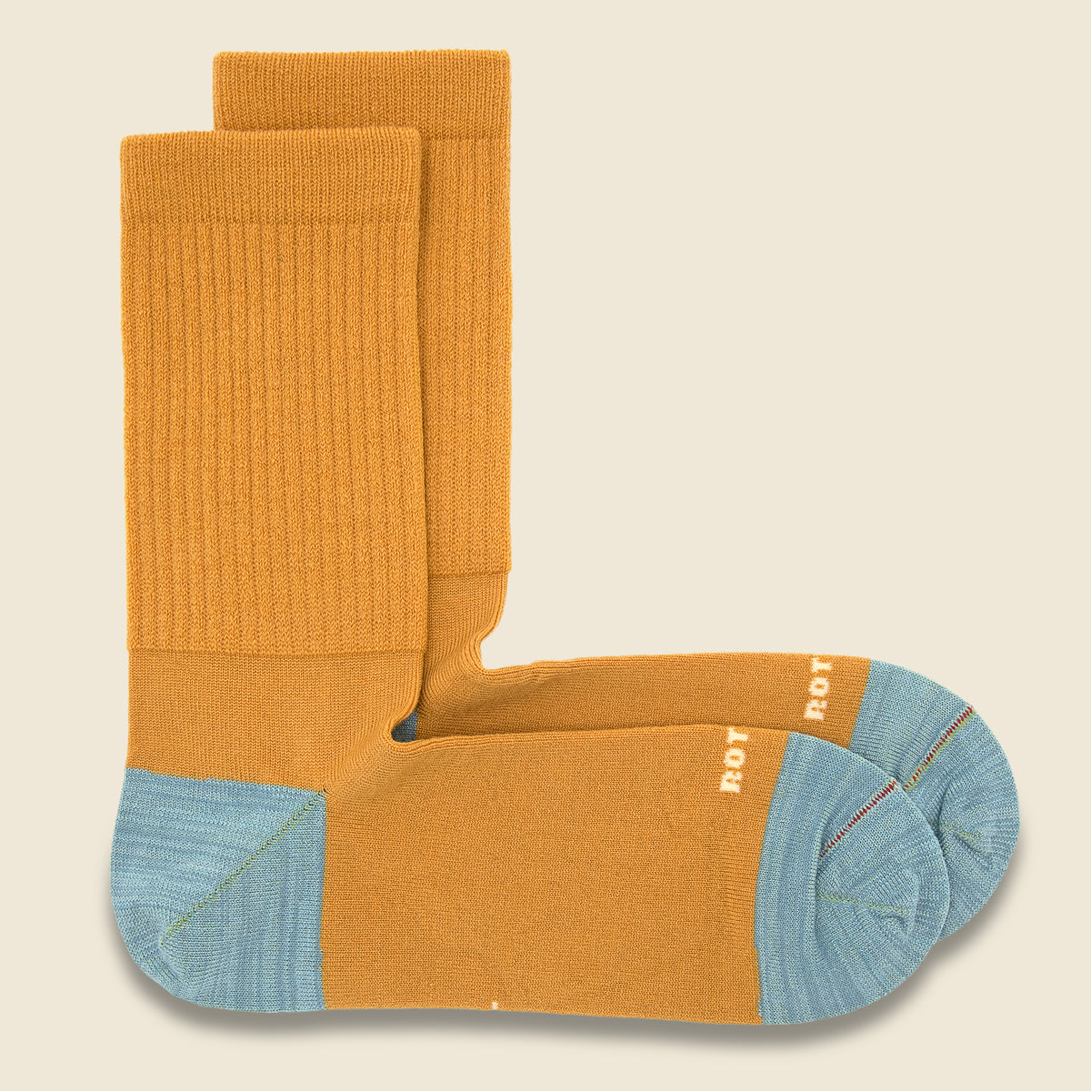 Hybrid Merino Wool Crew Sock - Yellow/Sax – STAG Provisions