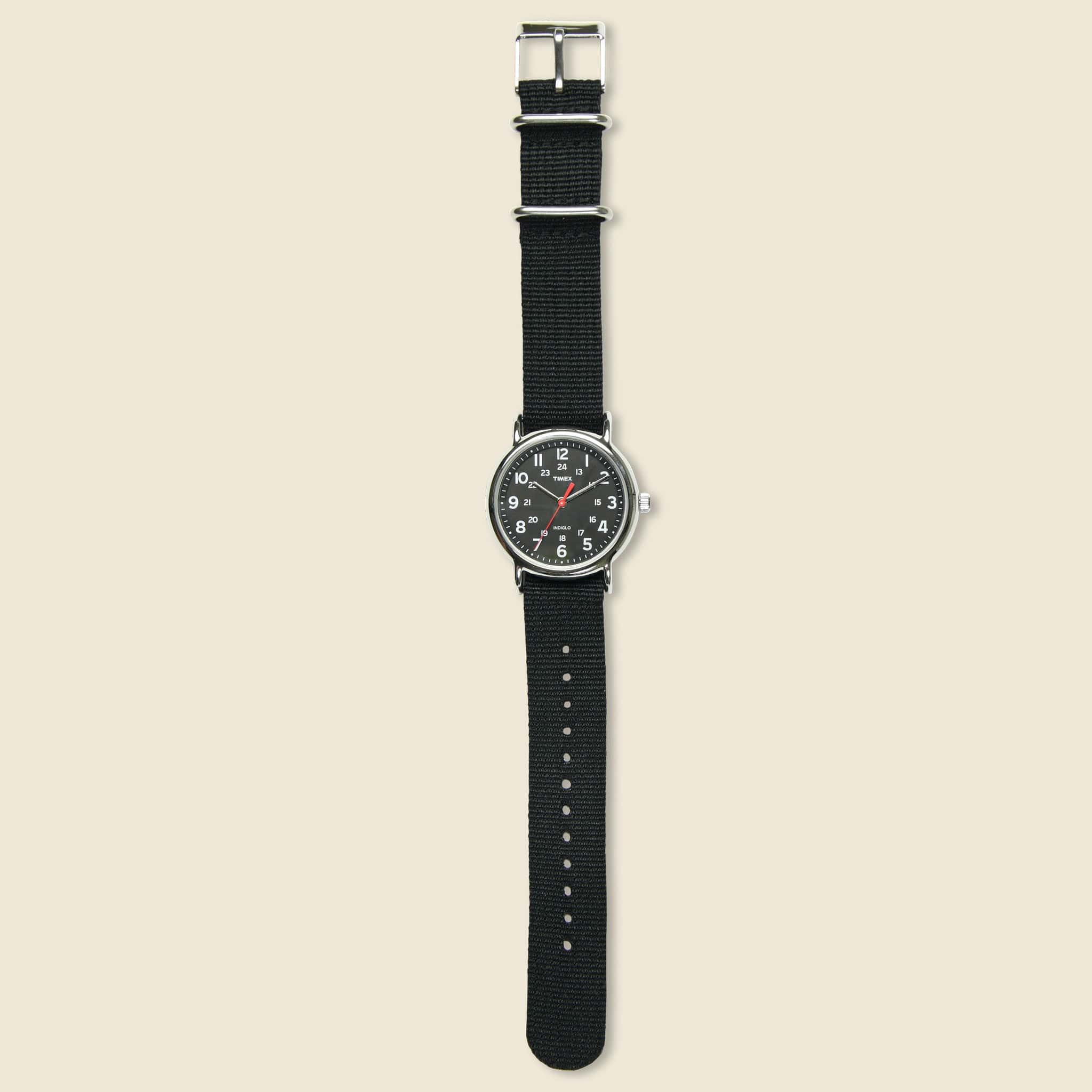 Weekender Nylon Strap Watch 38mm - Black/Black – STAG Provisions