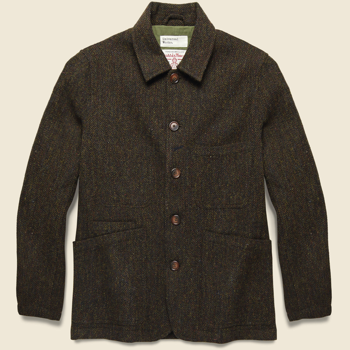 Bakers Jacket - Olive Brown Tweed – STAG Provisions