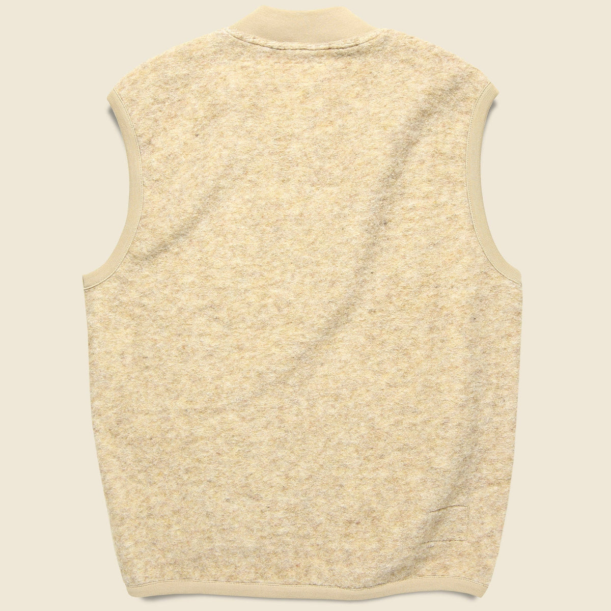 Wool Fleece Zip Waistcoat - Stone – STAG Provisions