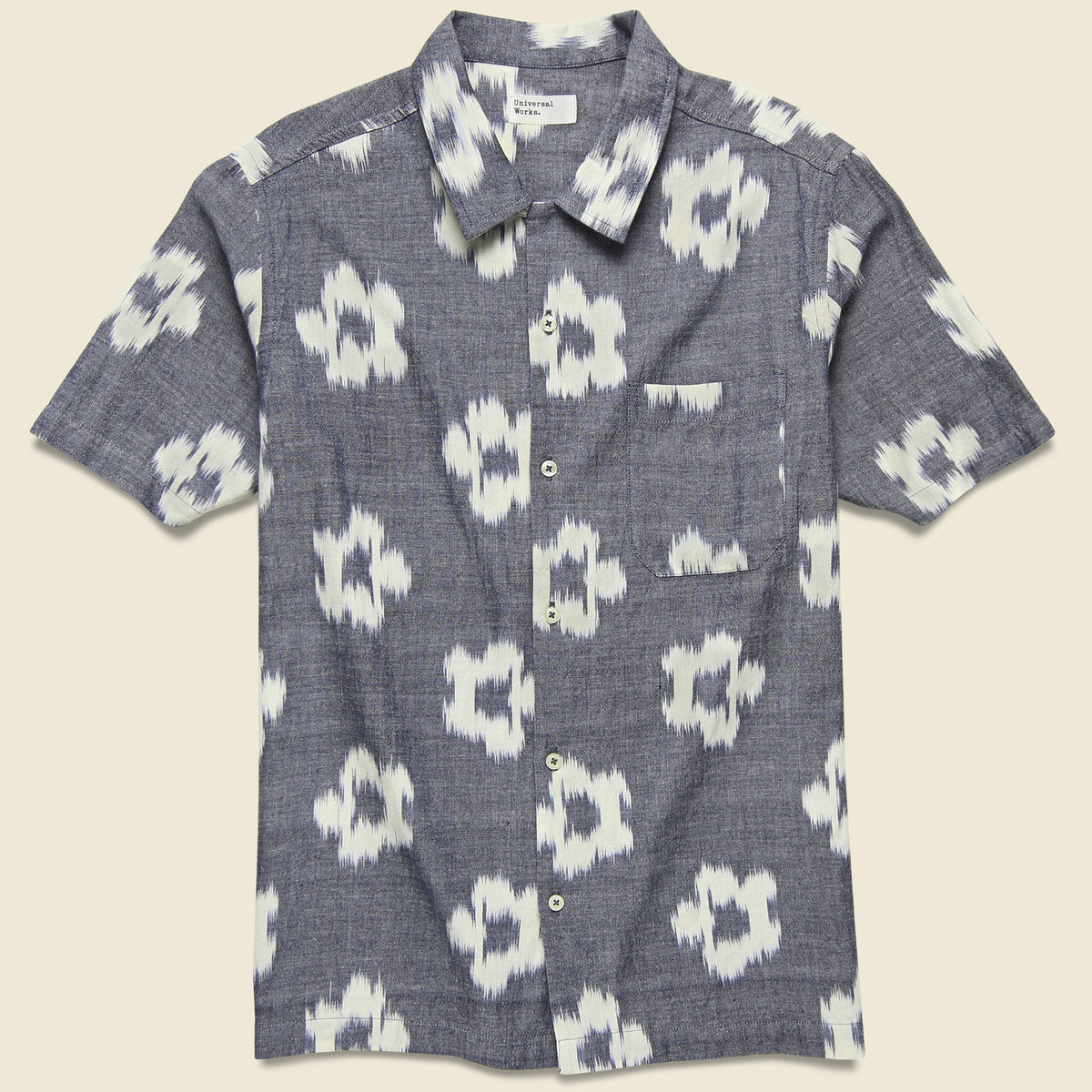 Road Shirt - Grey Ikat Flower – STAG Provisions