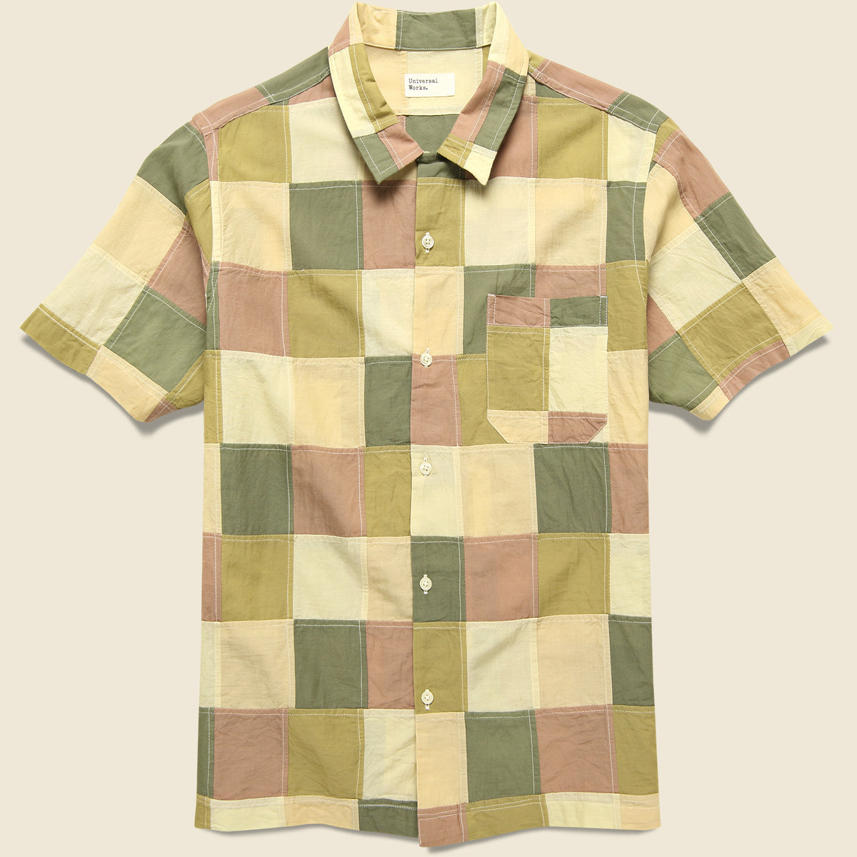 Patchwork Check Road Shirt - Sand – STAG Provisions