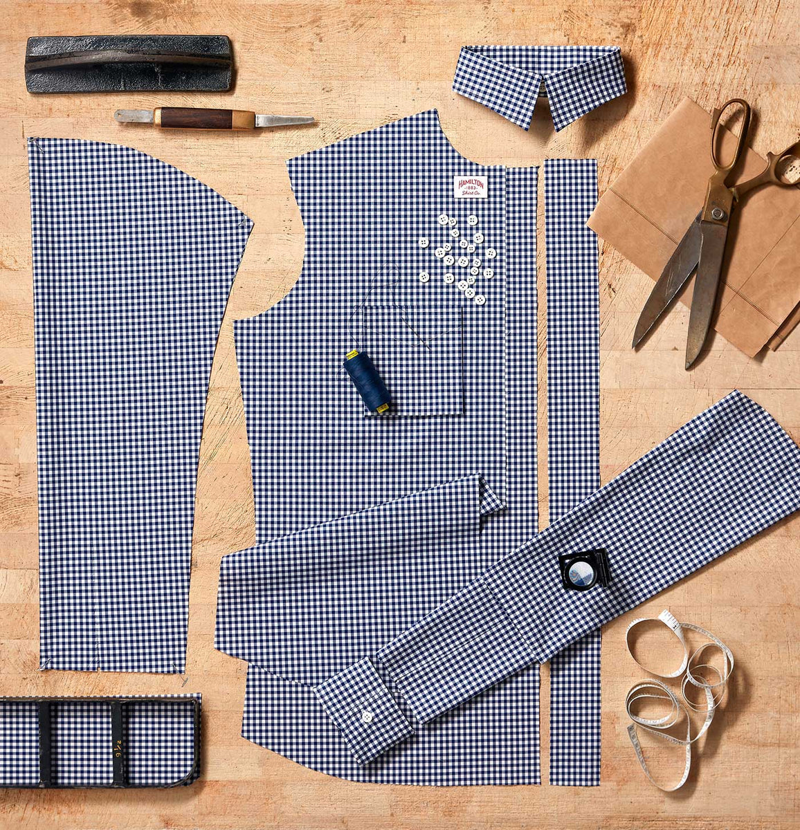 Set of Four Bespoke Hamilton Shirts